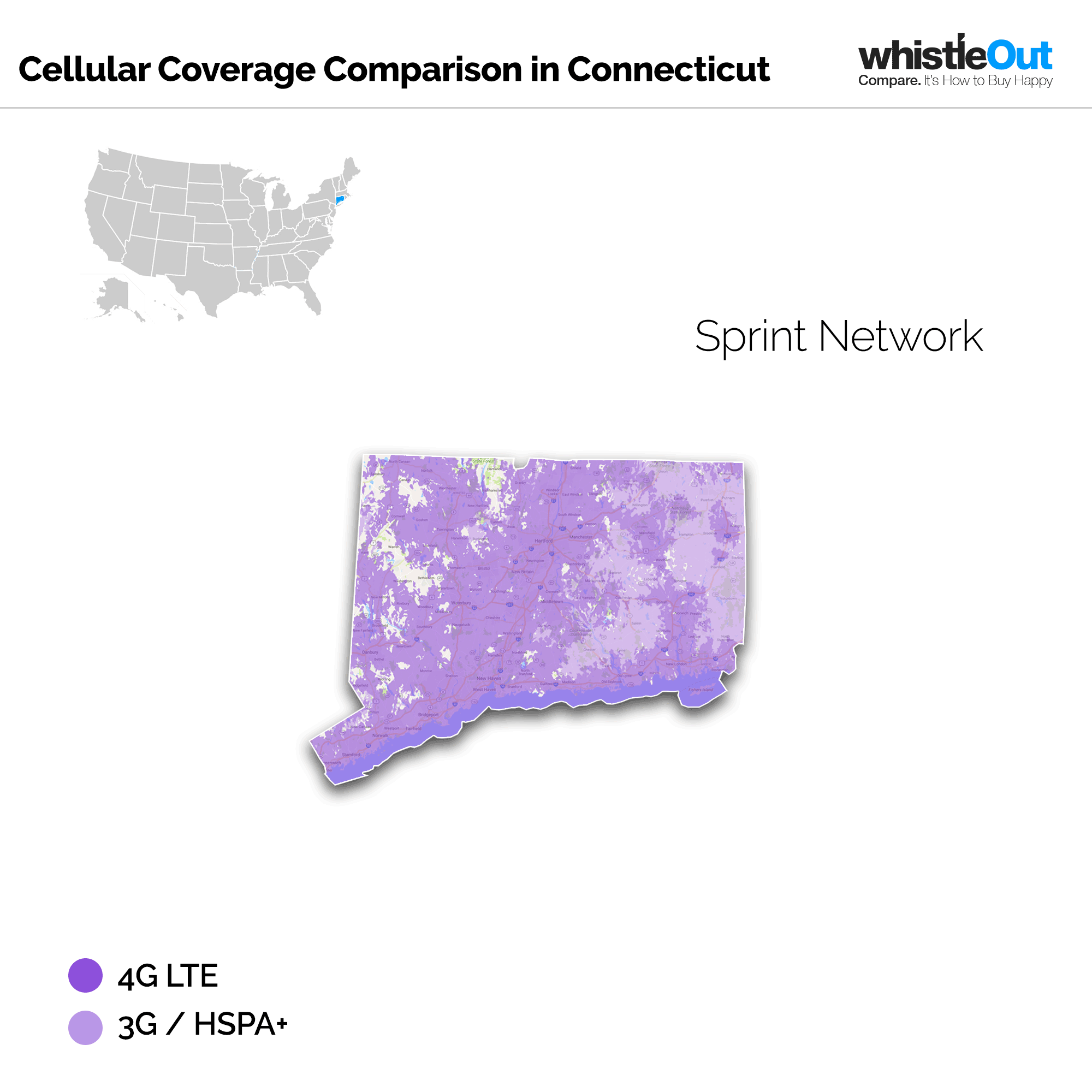 Best Cell Phone Coverage in Connecticut | WhistleOut
