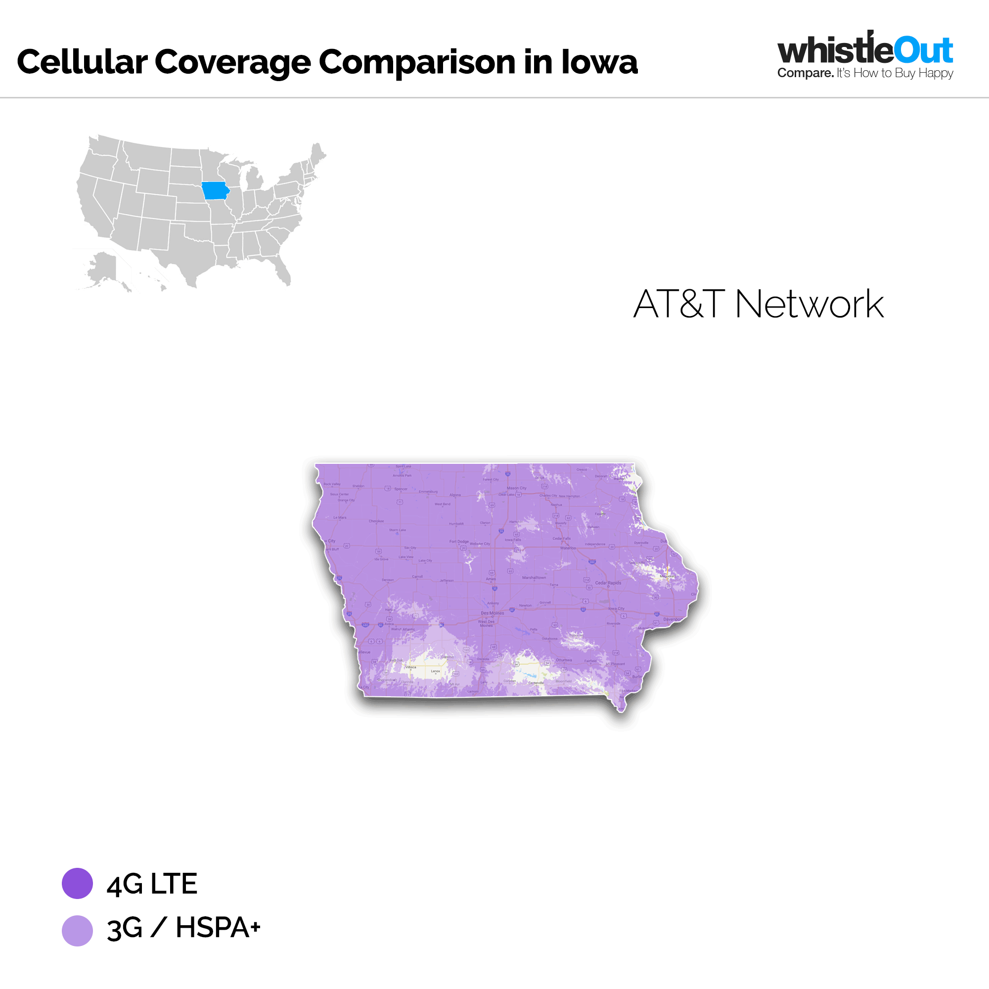Best Cell Phone Coverage in Iowa | WhistleOut
