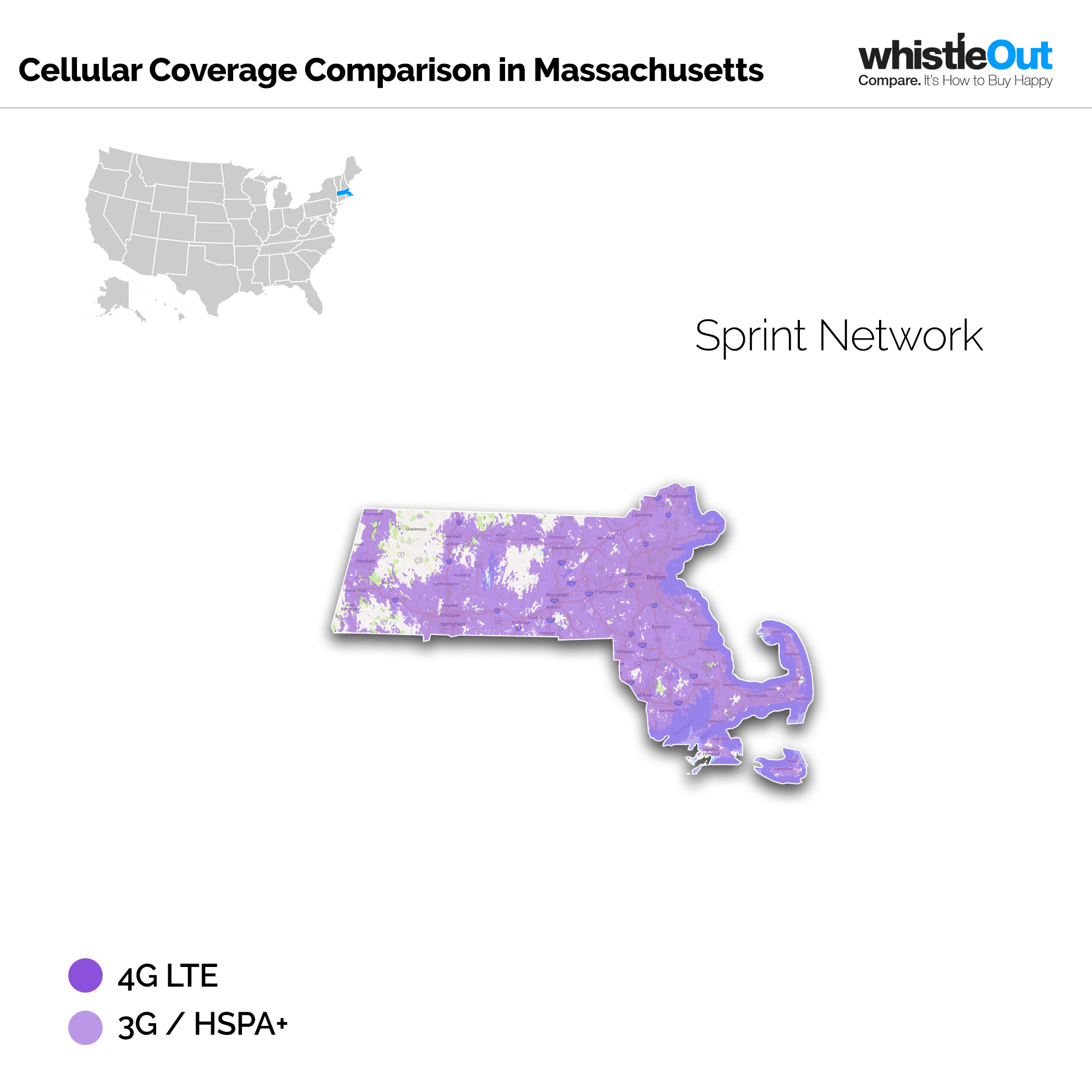 Best Cell Phone Coverage in Massachusetts | WhistleOut