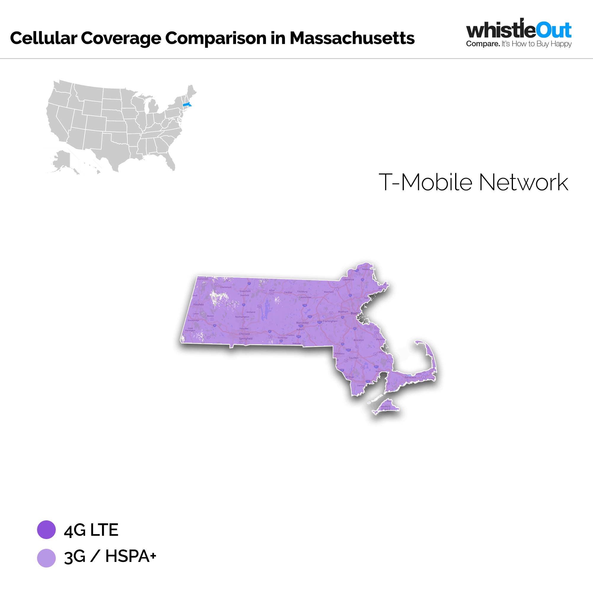 Best Cell Phone Coverage in Massachusetts | WhistleOut