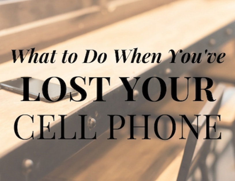 What to Do When You've Lost Your Cell Phone | WhistleOut