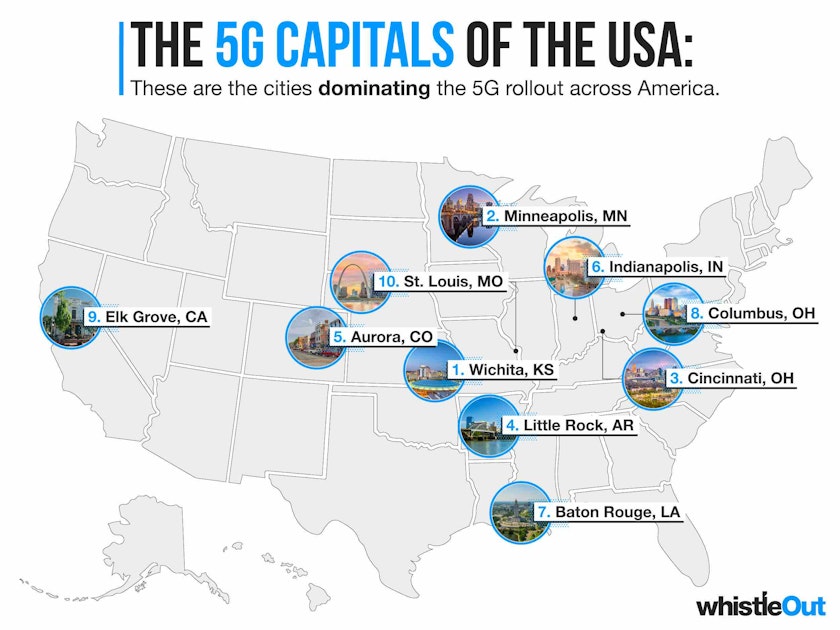 5G Capitals: Which US Cities Have the Best 5G Coverage? | WhistleOut