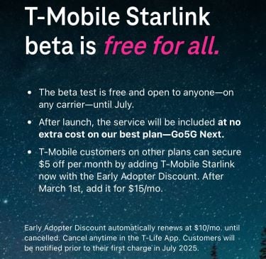 T-Mobile offers free Starlink coverage for AT&T and Verizon customers: Here's how to sign up ...