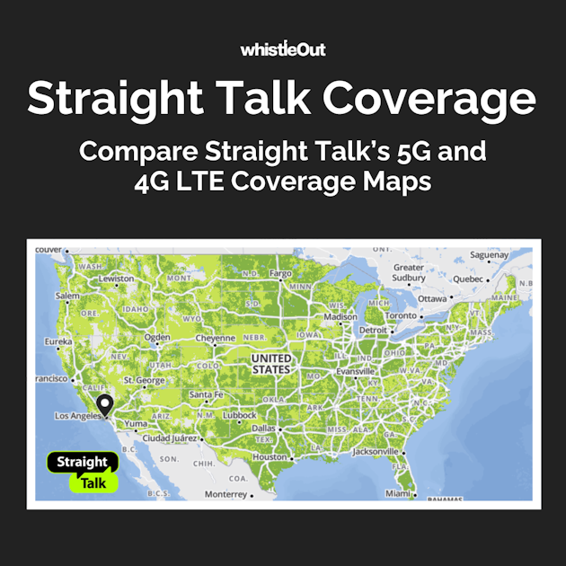 Straight Talk Wireless Coverage Map: How It Compares | WhistleOut