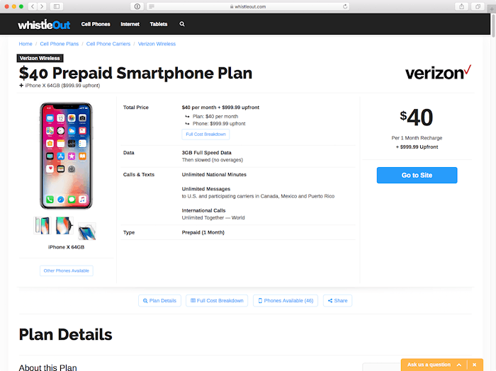 Cell Phone and Internet Embeddable Widgets | WhistleOut